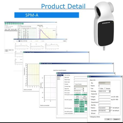 Jual SPM-A Spirometer Digital Handheld Spirometer Spirometry Portable ...