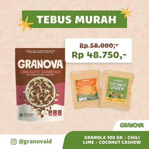 Promo Granova - Granola Choco Cranberry 100gr / 270gr - Sereal, Halal ...