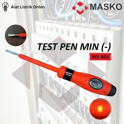 Jual TESPEN LISTRIK/ TEST PEN / OBENG TEST LISTRIK PLUS/ MS 845 MASKO ...