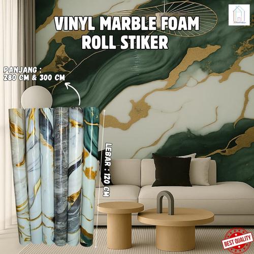 Jual WALLPAPER MARBLE STIKER ROLL UKURAN 120 CM X 3 METER PER ROLL ...