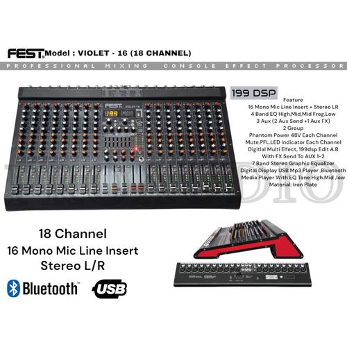 Jual MIXER AUDIO FEST VIOLET 16 / VIOLET16 / VIOLET-16 ORIGINAL 16 ...