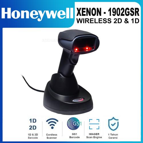 Jual 2D SCANNER BARCODE WIRELESS HONEYWELL XENON 1902GSR (QR CODE-E ...