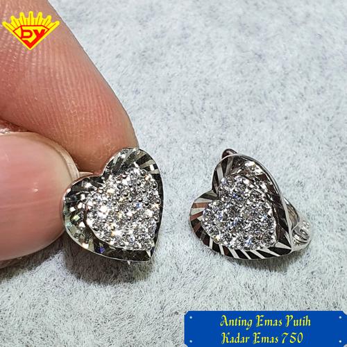 Jual Anting Emas Putih 417 Kadar Emas 750 - Jakarta Pusat - TOKO MAS ...