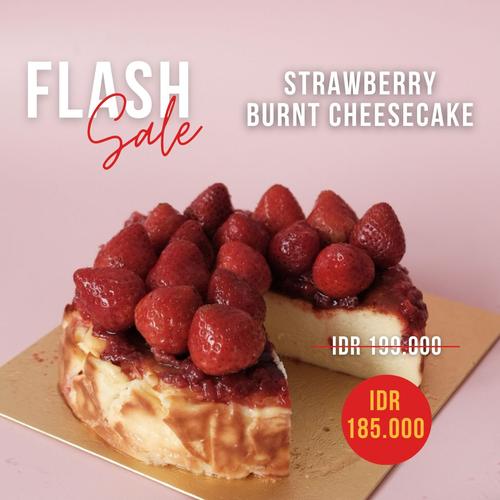Jual STRAWBERRY BURNT CHEESECAKE - Birthday Cake / Kue Keju / Hampers ...