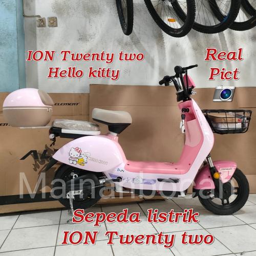 Jual SEPEDA LISTRIK TWENTY TWO ION HELLO KITTY ELEMENT FREE BOX ...