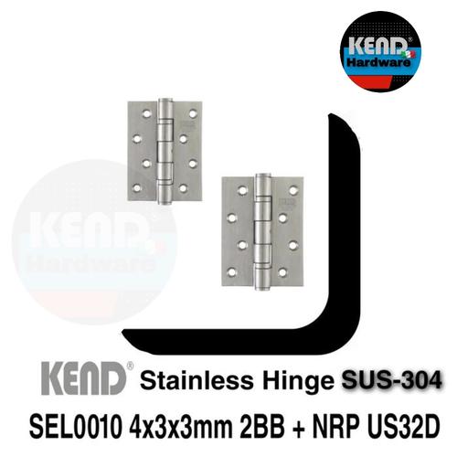 Jual Engsel KEND SEL0010 4x3x3mm 2BB + NRP US32D Hinge Sel 0010 Engsel ...