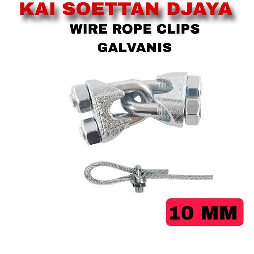 Jual klem seling 10mm/klem kabel baja 10mm/wire rope claim 10mm ...