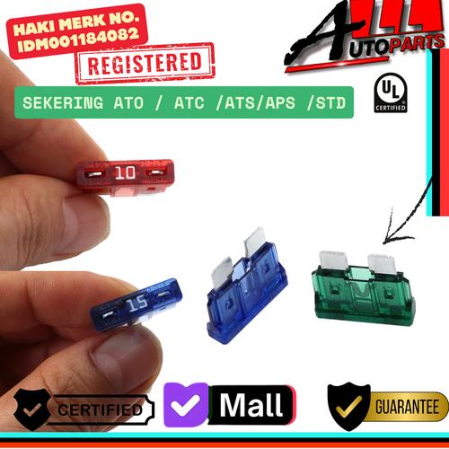 Jual Sekering Mobil Motor Sikring ATO ATC ATS APR Fuse Blade UNIVERSAL ...
