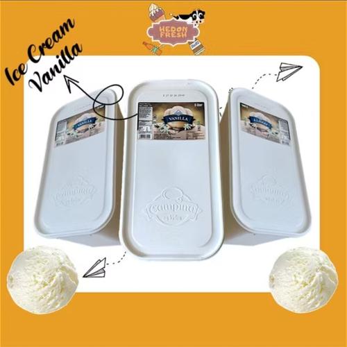 Promo Campina Es Krim Vanilla Isi 5 Liter 100% Halal & Original Rasa ...