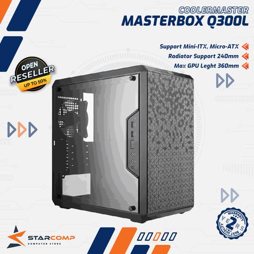 Promo Cooler Master MASTERBOX Q300L Mini Tower PC Case M-ATX Q300 Cicil ...