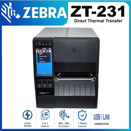 Jual BARCODE PRINTER INDUSTRIAL ZEBRA ZT231 / ZT-231 / ZT 231 ( 203 Dpi ...