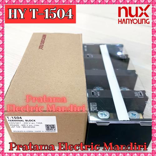 Jual HANYOUNG NUX TERMINAL BLOCK BLOK HYT-1504 HY T-1504 T1504 4P 150A 250V - Jakarta Barat ...