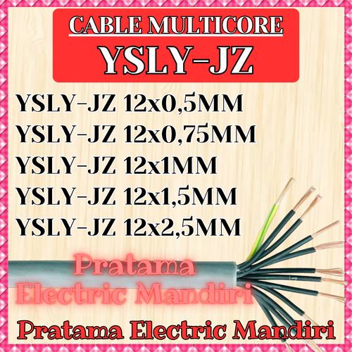 Jual CABLE MULTICORE GREY KABEL KONTROL SERABUT ABU-ABU YSLY-JZ 12x1 ...