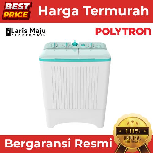Promo Mesin Cuci 2 Tabung POLYTRON PWM 7076 G/ Y Kapasitas 7 Kg Giant ...