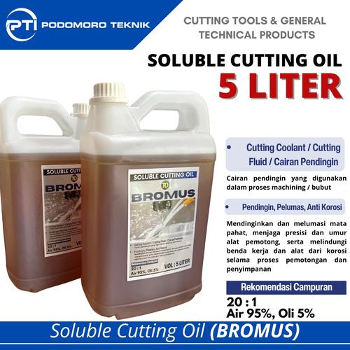 Jual Bromus Soluble Cutting Oil Oli Cutting Coolant Mesin CNC Milling ...