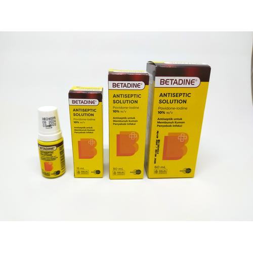 Jual Betadine Antiseptic solution 5 ml, 15 ml, 30 ml, 60 ml untuk obat ...