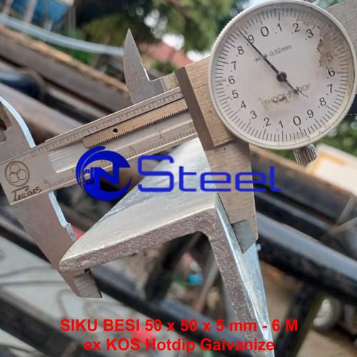 Jual Besi SIKU Galvanis 50 x 50 x 5 mm - 6 M EQ IBB KS | Hotdip ...