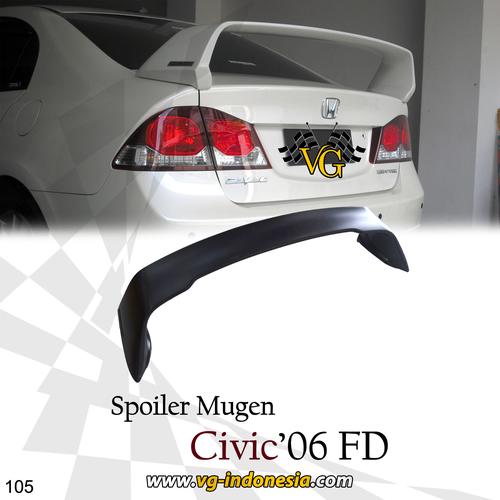 Jual Spoiler Civic FD 2006 - 2011 Spoiler Type R Civic FD Spoiler Civic ...
