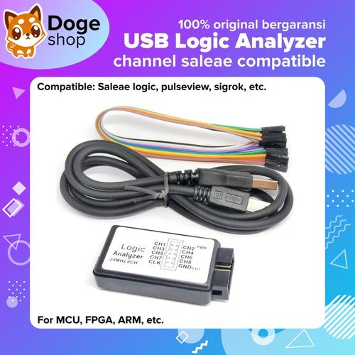 Jual USB Logic Analyzer Analyze 8CH 24MHz for Arduino AVR ARM FPGA ...