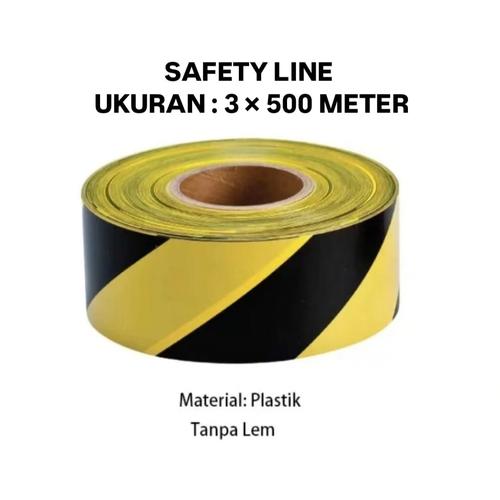 Jual BARICADE TAPE/SAFETY LINE/POLICE LINE KUNING HITAM UKURAN 3 x 500 ...