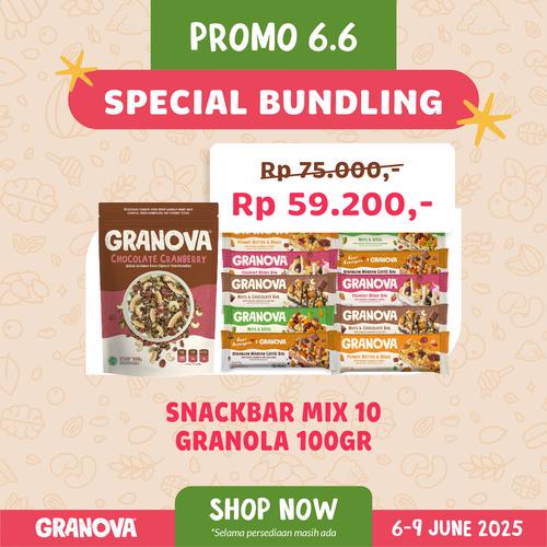 Jual Granova - Snackbar 26gr x 10 pcs mixed (Rasa Original, Peanut ...