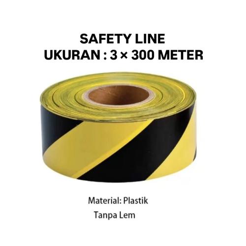 Jual BARICADE TAPE/SAFETY LINE/POLICE LINE KUNING HITAM UKURAN 3 x 300 ...