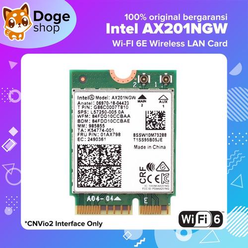 Jual Intel WiFi 6 AX201 Wireless Card Bluetooth 5 M.2 NGFF AX201NGW ...