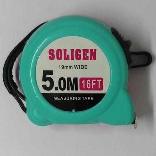 Jual Soligen Meteran Bangunan Roll 3.0 5.0 7.5 M Measuring Tape Warna ...