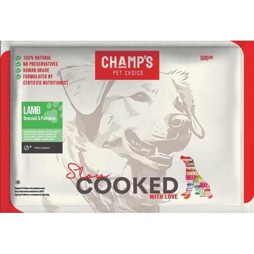 Jual COOKED DOG FOOD - CHAMP's Pet Choice - LAMB with Broccoli and ...