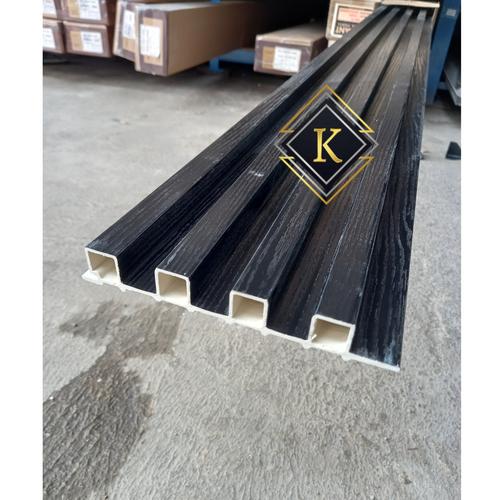 Jual WPC HITAM SERAT KAYU PANJANG 3 METER X 16 CM WALL PANEL WOOD PANEL ...