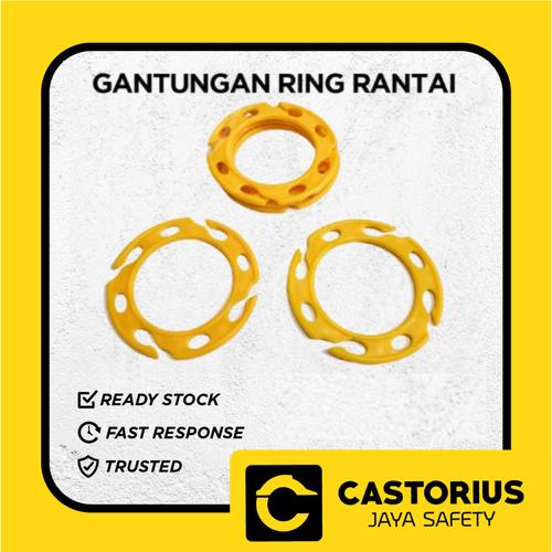 Jual GANTUNGAN RING RANTAI PLASTIK KERUCUT JALAN TRAFFIC CONE PEMBATAS ...