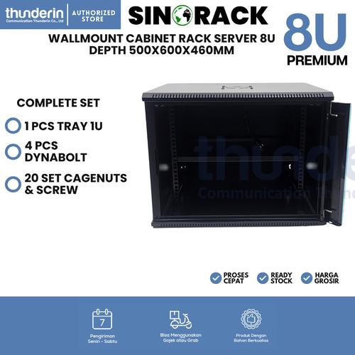 Promo Wallmount Rack Server 8U Depth 500mm / Rak Server Ukuran 8U ...