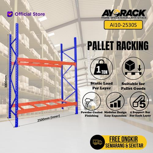 Jual RAK PALET 1 TON AYORACK AI10-2530S W9 TINGGI 3 METER - RACK PALLET ...