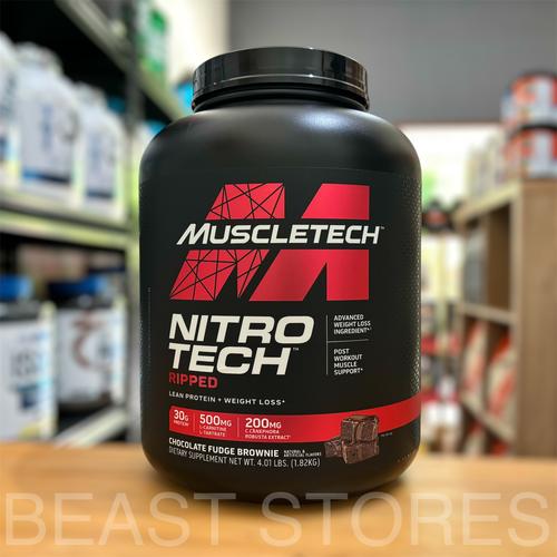 Jual muscletech nitrotech ripped 4 lbs lean whey protein isolate blend ...