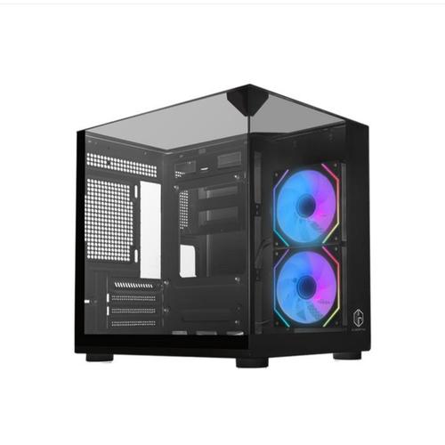 Jual CUBE GAMING PREMIUM CIELO V2 BLACK - mATX Gaming Case - Front-Top ...