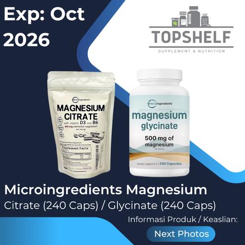 Jual Micro Ingredients Microingredients Magnesium Glycinate & Citrate ...