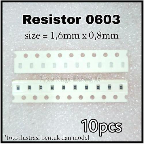Jual (10pcs) Resistor 0603 47K Tahanan 47Kohm 47K 47000 ohm size 1,6mm ...