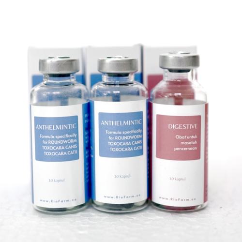 Jual paket obat cacing kapsul untuk 8 bulan - Kota Bandung - Rio Farm ...