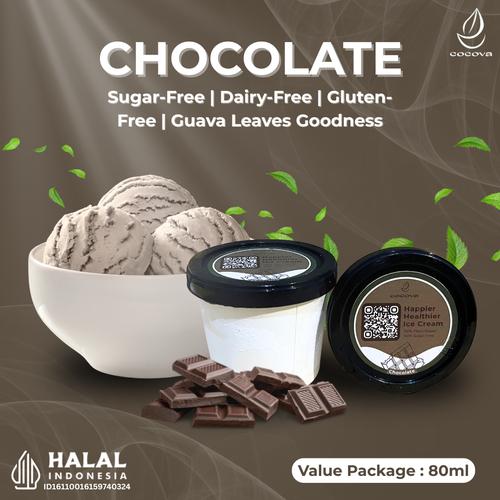 Jual COCOVA Es Krim Sehat Bebas Susu & Gula - Chocolate 80 ml | Sugar ...
