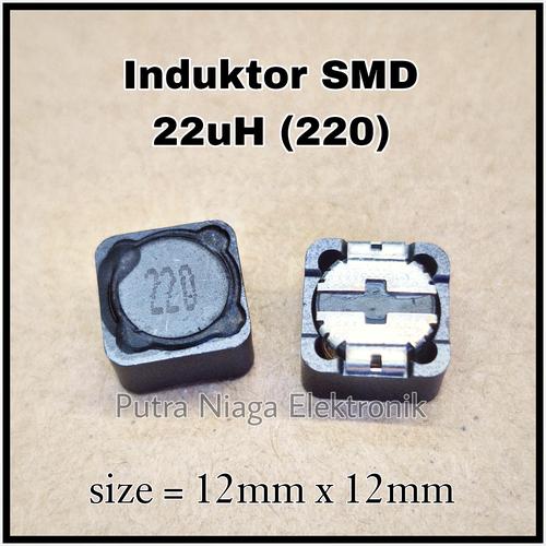 Jual Induktor SMD 22uH Inductor Power 12mm x 12mm marking : 220 - Kota ...