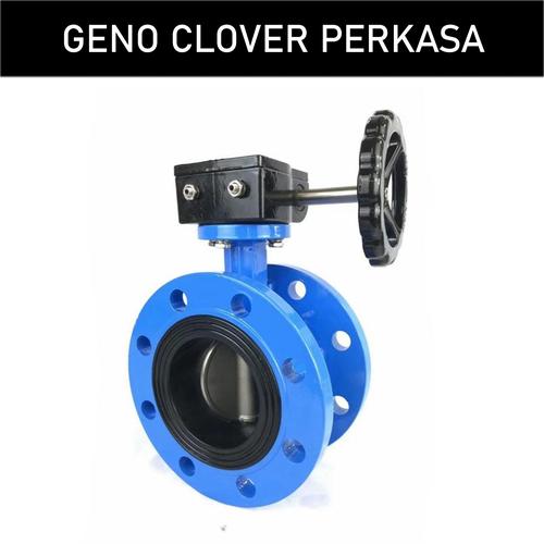 Jual 8" BUTTERFLY VALVE BESI DOUBLE FLANGE PN16 GEAR BRACO - UKURAN ...