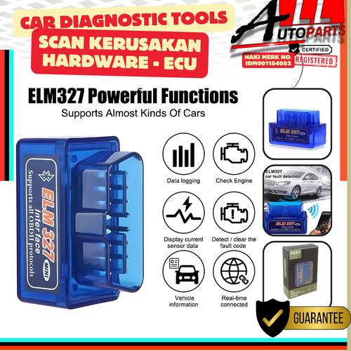 Jual OBD Alat Diagnosa Mobil OBD2 V2.1 ELM327 dengan Bluetooth - Biru ...
