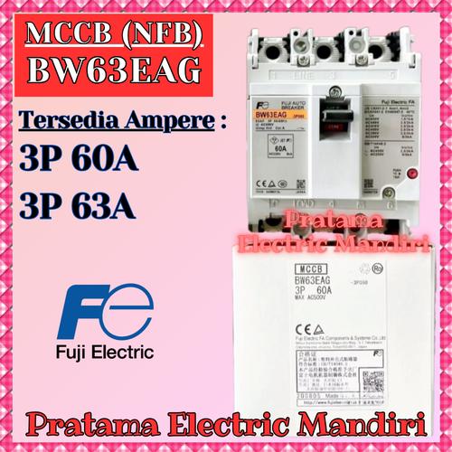 Jual CIRCUIT BREAKER MCCB BW63EAG 3P 60A FUJI ELECTRIC - 3P 60A - Jakarta Barat - Pratama ...
