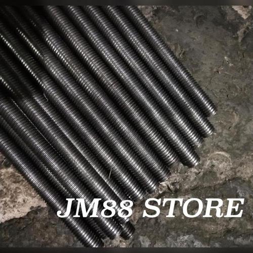 Jual As drat besi mentah / long drat besi / thread rod panjang 1 meter ...