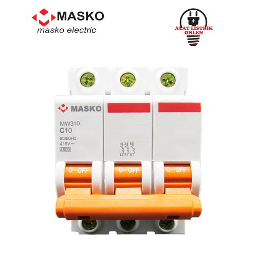 Jual Masko MCB MW 3P 10A / 16A / 20A 3 Pole Phase Amper SNI - 20 AMPERE ...