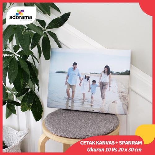 Jual Cetak Photo Kanvas + Spanram (Canvas Rangka Kayu) Uk. 10RS 20X30 ...