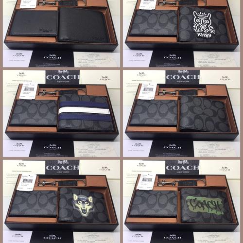 Jual PROMO!! Coach wallet dompet pria signature - BLUE STRIPE - Jakarta ...