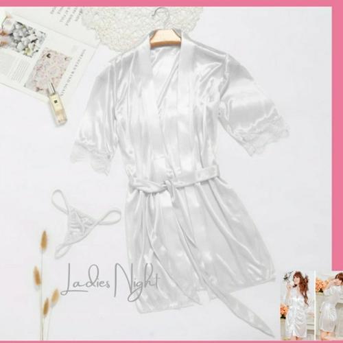Promo Sexy Kimono Set lace / Lingerie G String Sexy Fashion Wanita - Putih - Jakarta Pusat ...