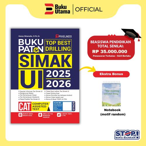 Promo BUKU PATEN TES SIMAK UI 2025/2026 (TOP BEST DRILLING SOAL UNTUK ...