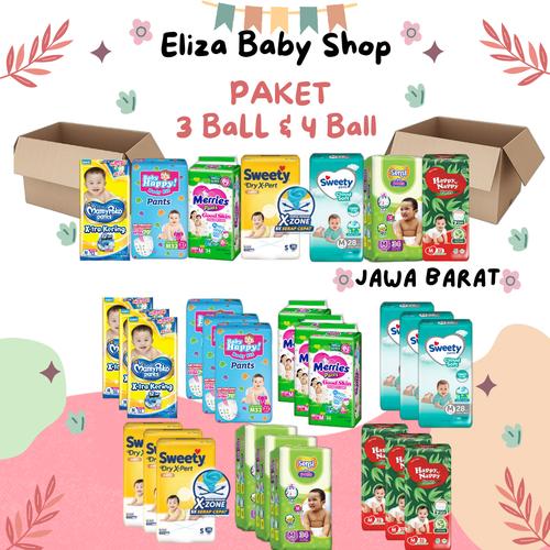 Jual (3 BALL & 4 BALL JABAR) Mamypoko XtraKering S38/M32/L28, Baby ...
